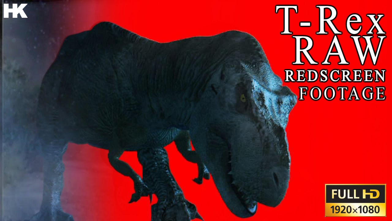T-REX RAW redscreen footage - YouTube