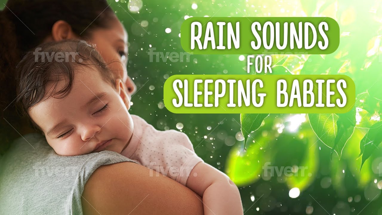 Soothing Rain Sounds For Sleeping Babies (Lullaby, Dark, Black Screen ...