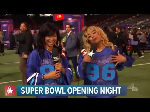 SHANAE AND SHANIECE COLE: "ACCESS HOLLYWOOD" SUPER BOWL LVIII OPENING ...