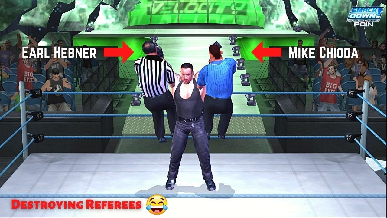 Destroying Referees of WWE Smackdown Here Comes The Pain - YouTube