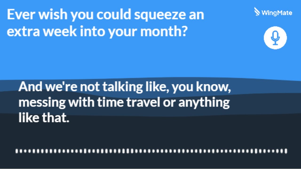 Ever Wished you Could Add an Extra Week to Your Month in your Small or ...