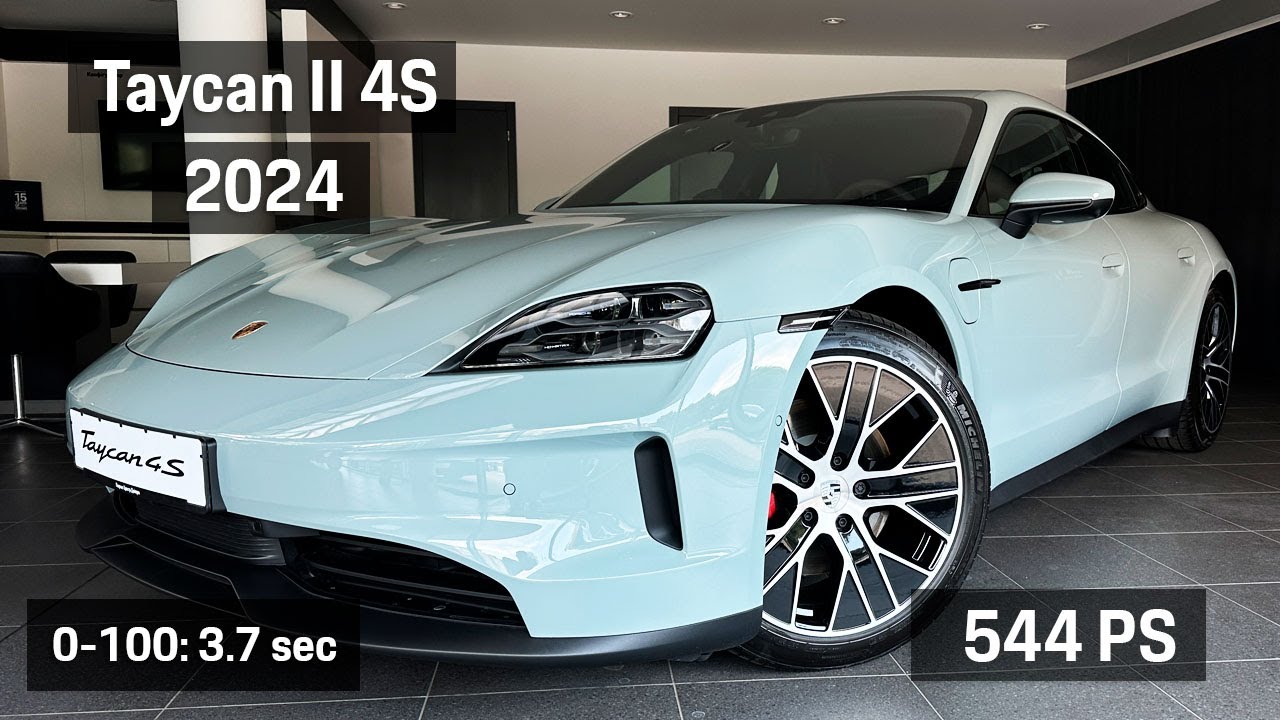 Porsche Taycan II 4S Shade Green Metallic - Bramble/Crayon - YouTube
