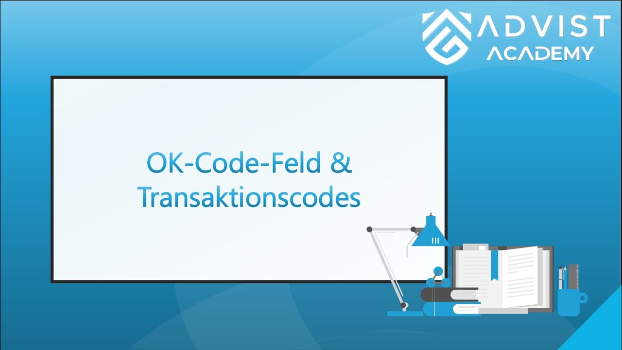 SAP | OK-Code-Feld & Transaktionscodes - YouTube