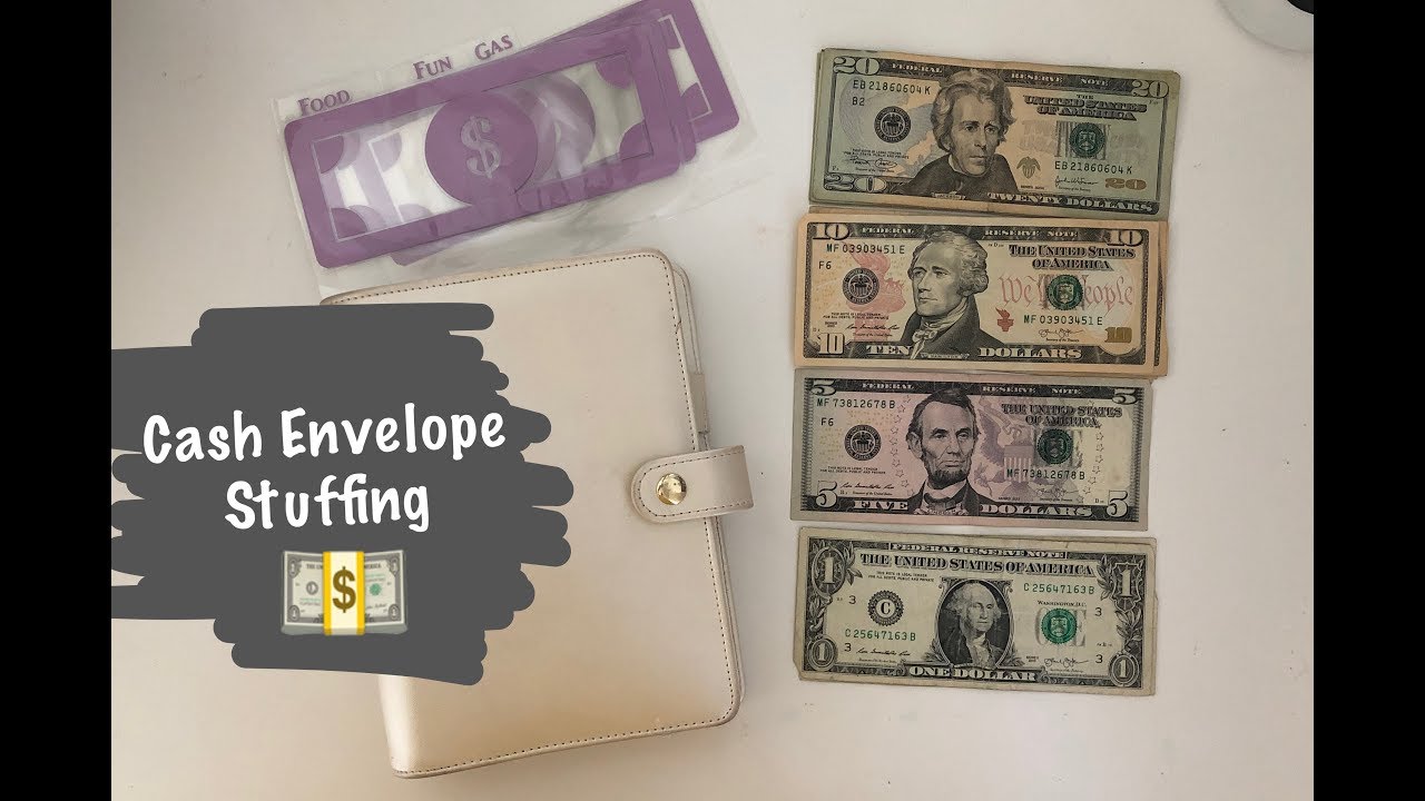 Cash Envelope Stuffing #1: January Budget - YouTube