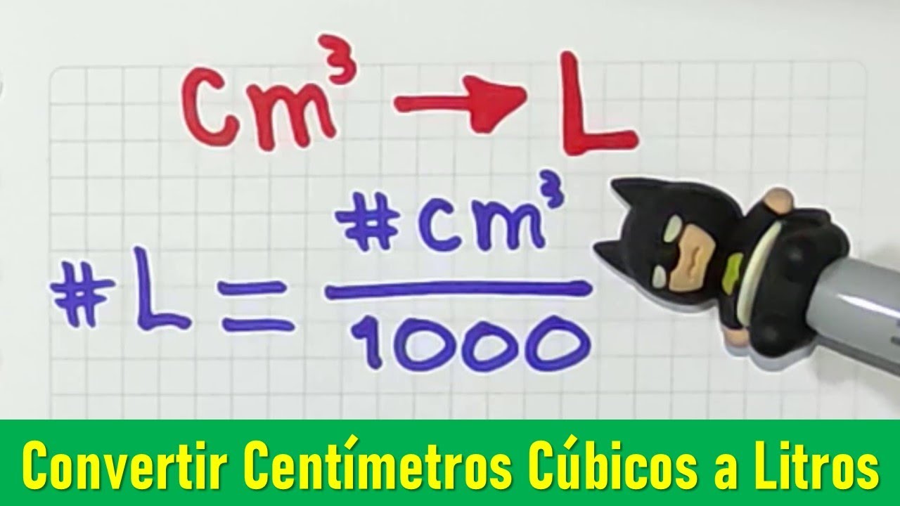 Como Convertir CENTIMETROS CUBICOS A LITROS YouTube Como Convertir CENTIMETROS CUBICOS A LITROS YouTube