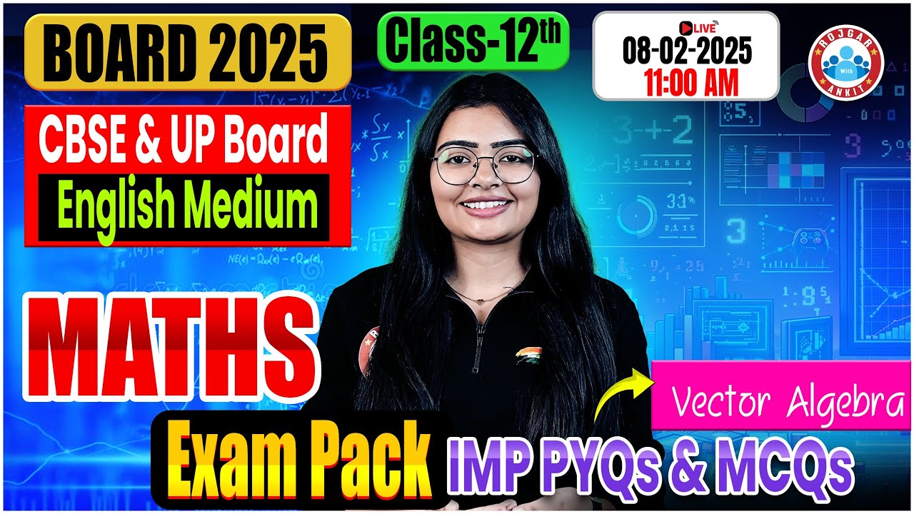 Class 12 Maths Chapter 10 Vector Algebra MCQs | Maths Exam Pack | 12th ...