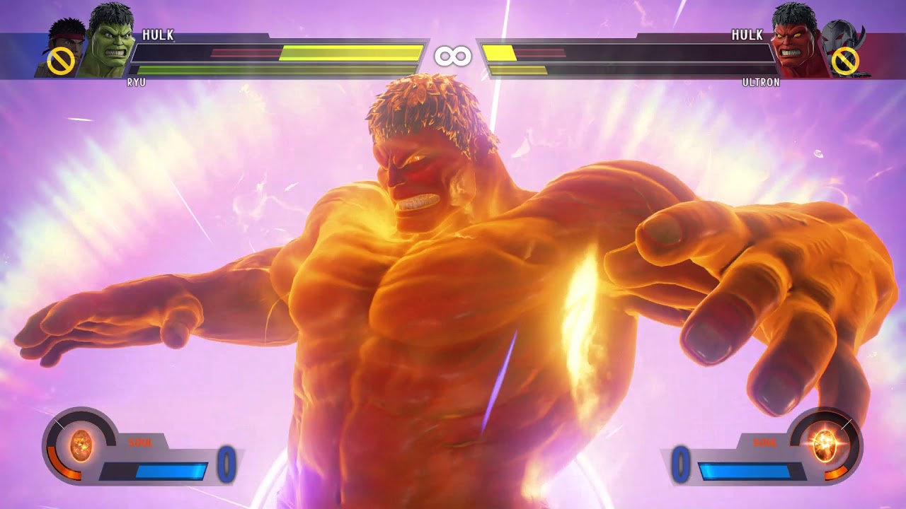 MARVEL VS CAPCOM INFINITE: RYU,HULK VS RED HULK,ULTRON - YouTube