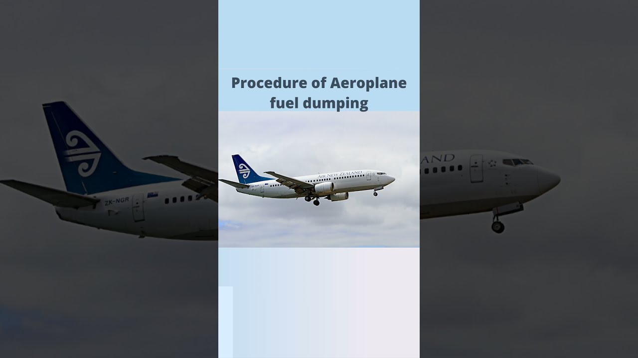 Procedure of Aeroplane fuel dumping #aeroplane #knowledgeshorts #shorts ...