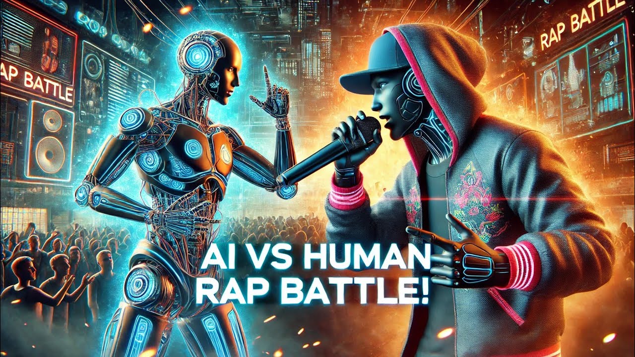 An AI rapper challenges human MCs in a futuristic rap battle (AI ...