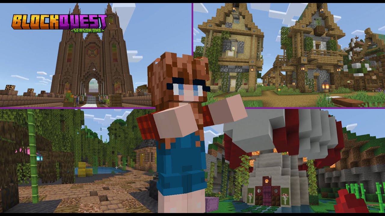Visiting my friends again! | Survival Minecraft | BlockQuest SMP S1 #4 - part 2 - YouTube