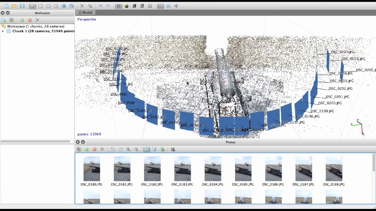 Agisoft Metashape, Il cannone aragonese - YouTube