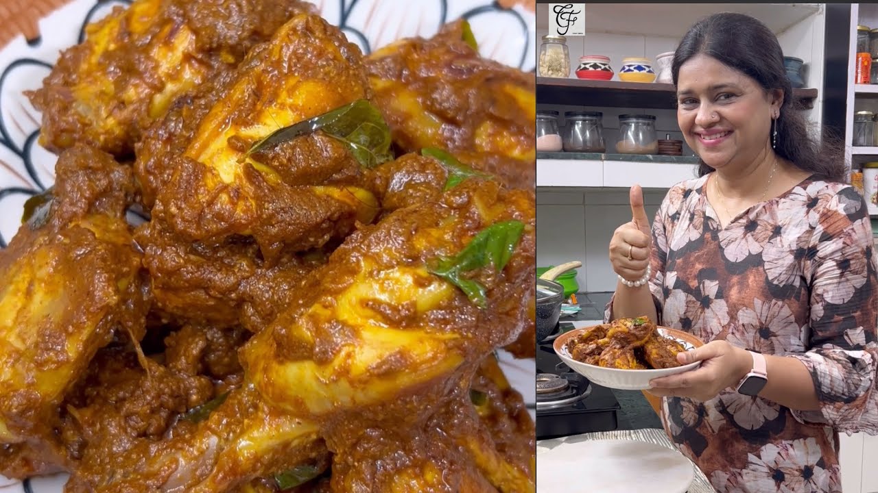 Chicken Ghee Roast /Chef Fatima / Chicken Recipe/ Dry Chicken Recipe ...
