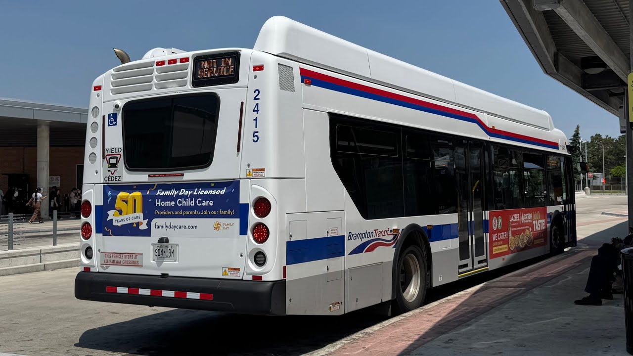 [NEW BUS, 4K] Brampton Transit - Route 115: Pearson Airport Express ...