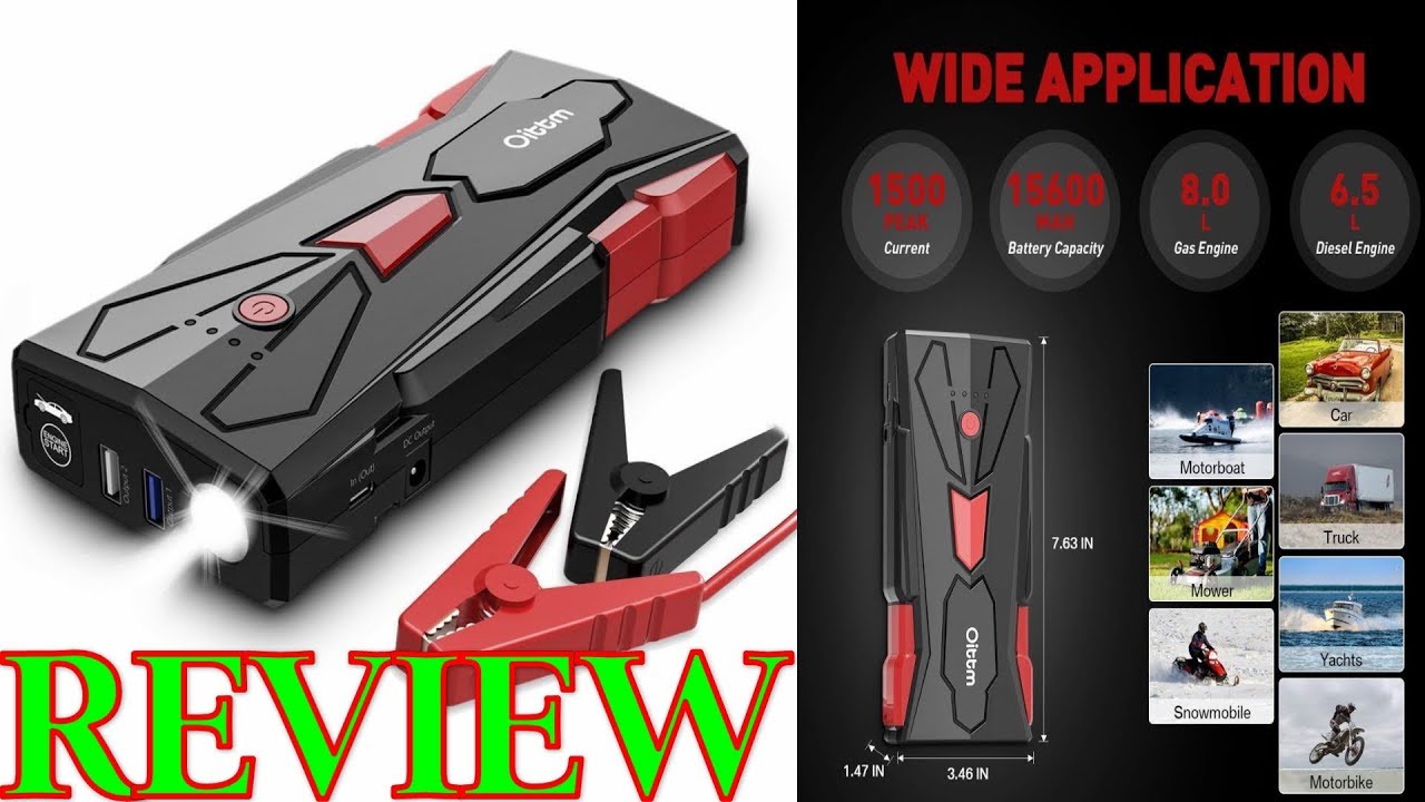 Car Jump Start Portable Power Bank Charger - REVIEW & UNBOXING - YouTube