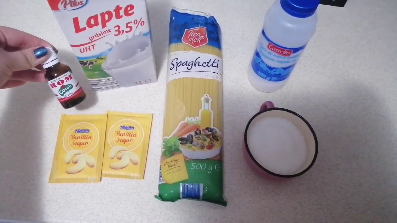 Lapte cu fidea (un desert simplu, rapid, ieftin și gustos ) - YouTube