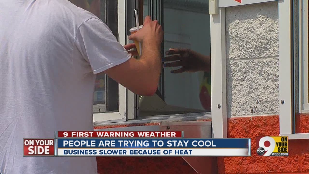 People trying to stay cool during a heat wave. - YouTube