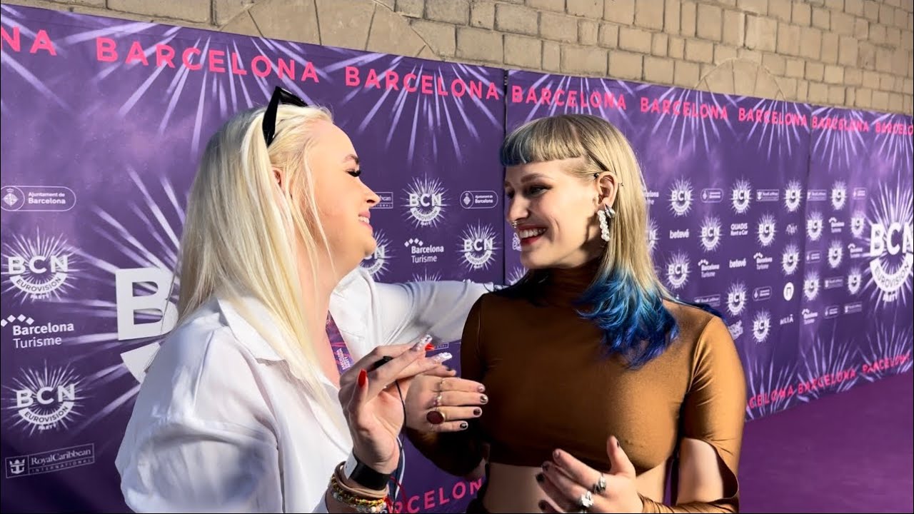 INTERVIEW: AIKO CZECHIA EUROVISION 2024 PURPLE CARPET - YouTube
