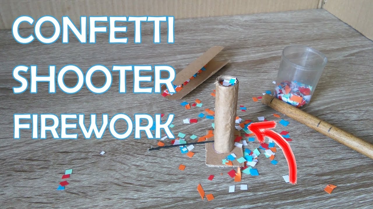 Making CONFETTI SHOOTER firework! - YouTube