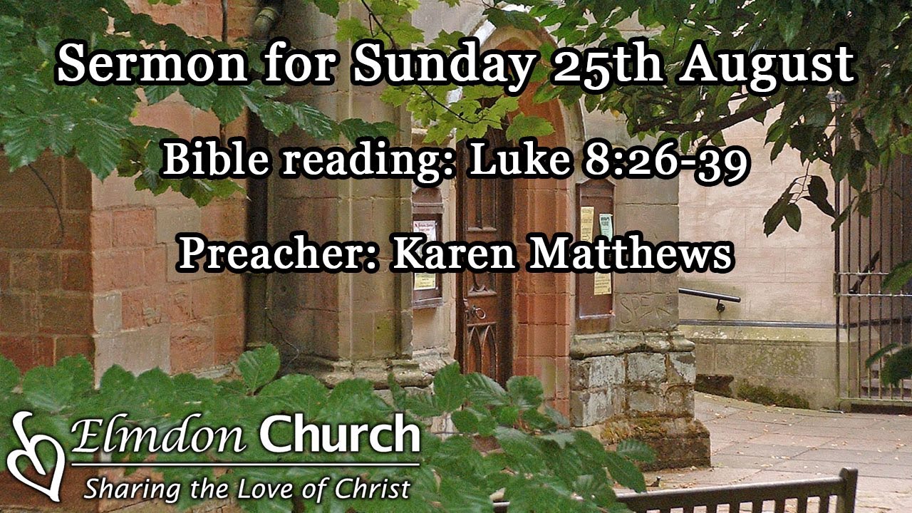 Sermon for Sunday 25th August: Luke 8:26-39 - A Demon-Possessed Man ...
