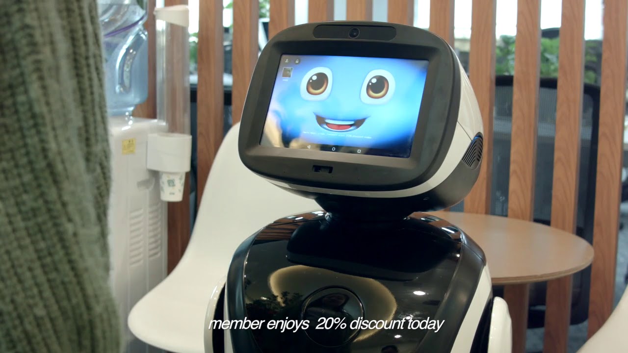 Padbot P3, reception robot, dance robot - YouTube