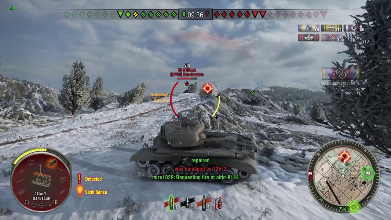 World of Tanks Console: Reverse Slope defense on Westfield. - YouTube