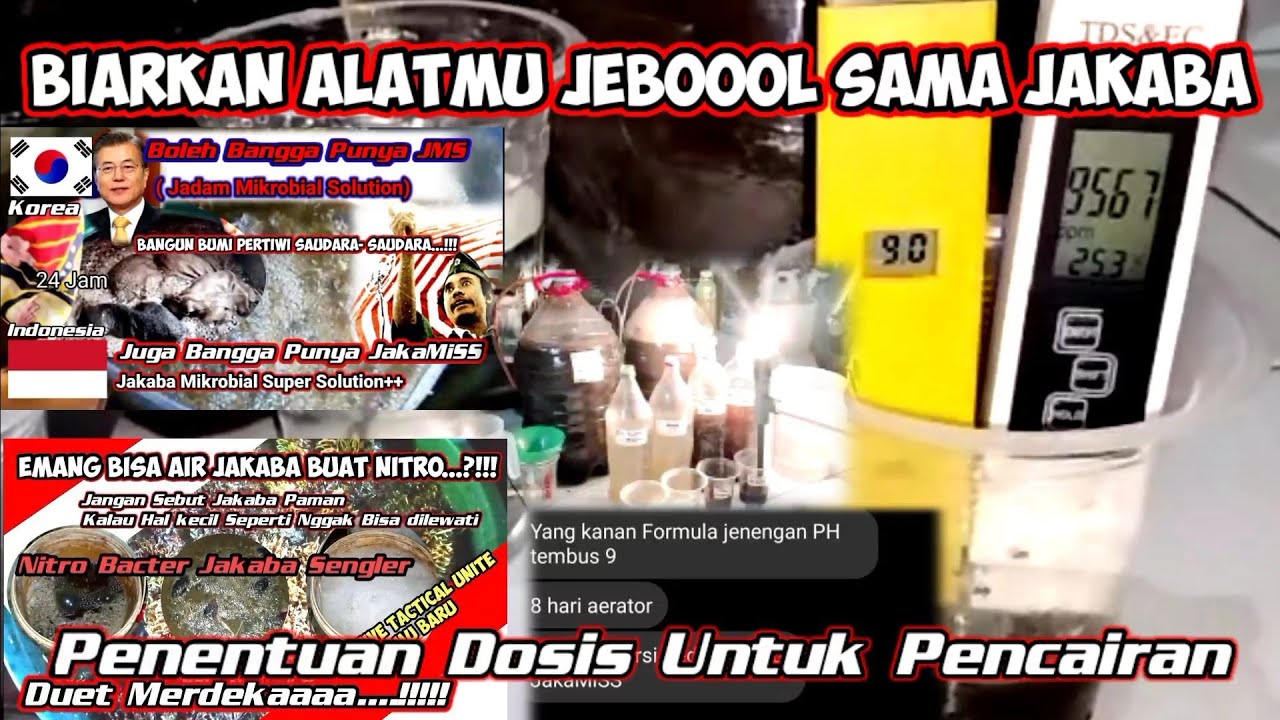 Masih Ragu Sama Air Jakaba... Jakaba Nitrobacter Sengler Vs JakaMiSS ...