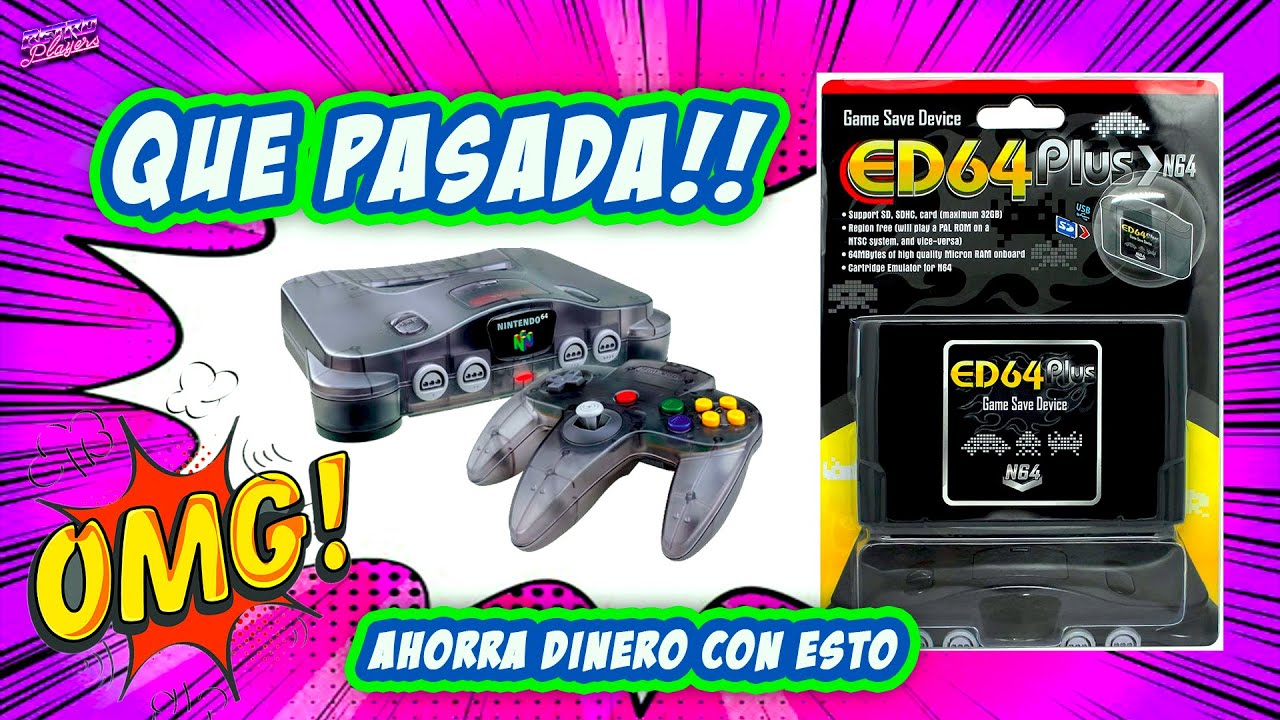 ED64 PLUS, LO MEJOR PARA NINTENDO64 👾 Retroplayers 👾 - YouTube