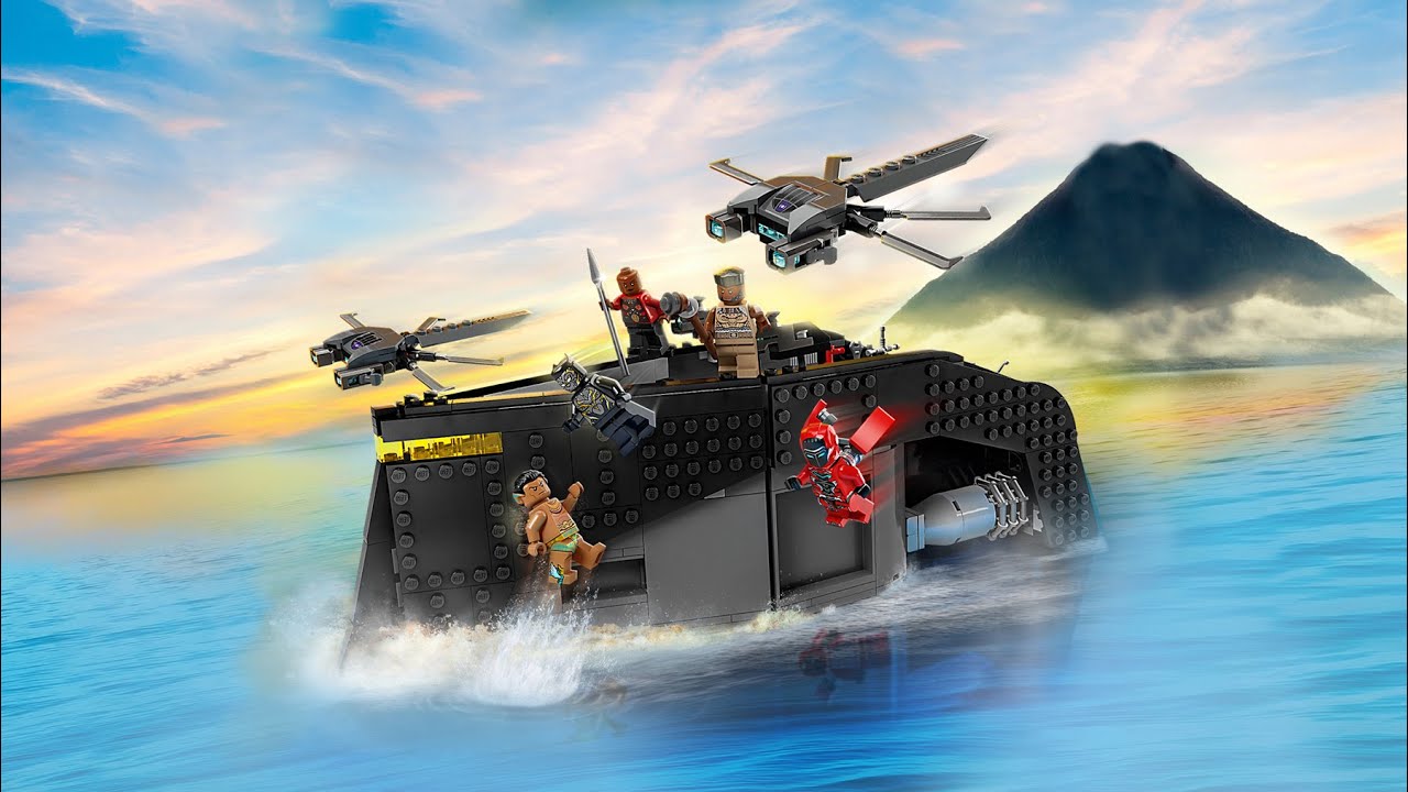 LEGO Marvel Black Panther: Oorlog op het water - 76214 | 360° - YouTube