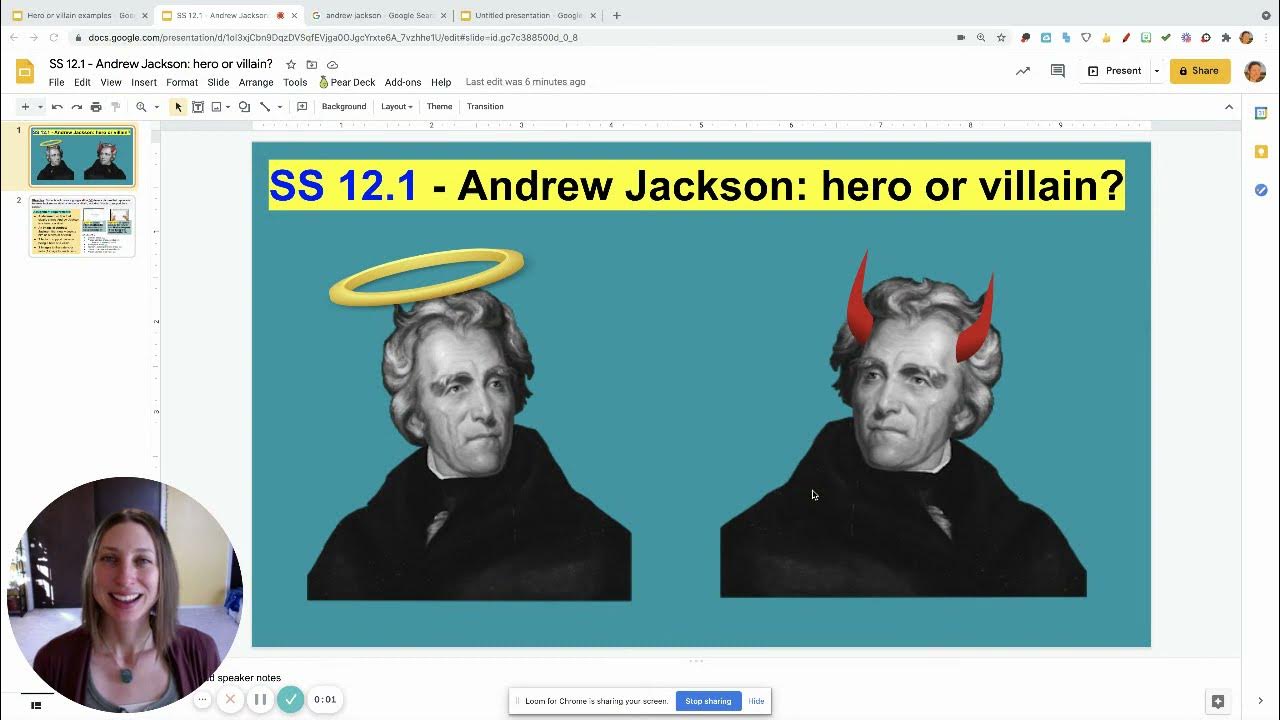 Andrew Jackson: hero or villain? assignment instructions - YouTube