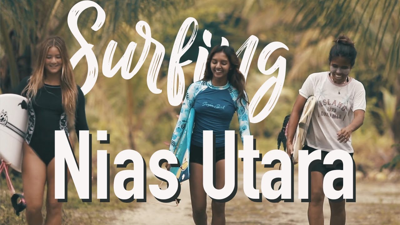 Surfing in Nias Utara (North of Nias) - YouTube