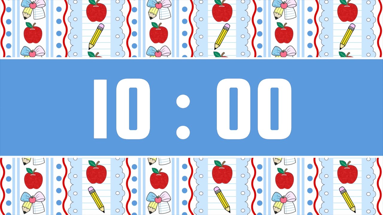 10-Minute Timer | With Upbeat Instrumental Music & Alarm Bell | Preppy ...