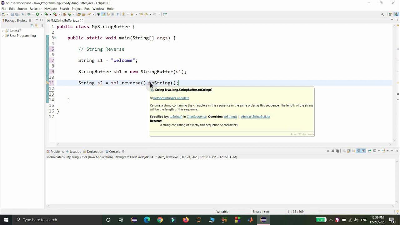 Java Strings || String to StringBuffer || StringBuffer to String ...
