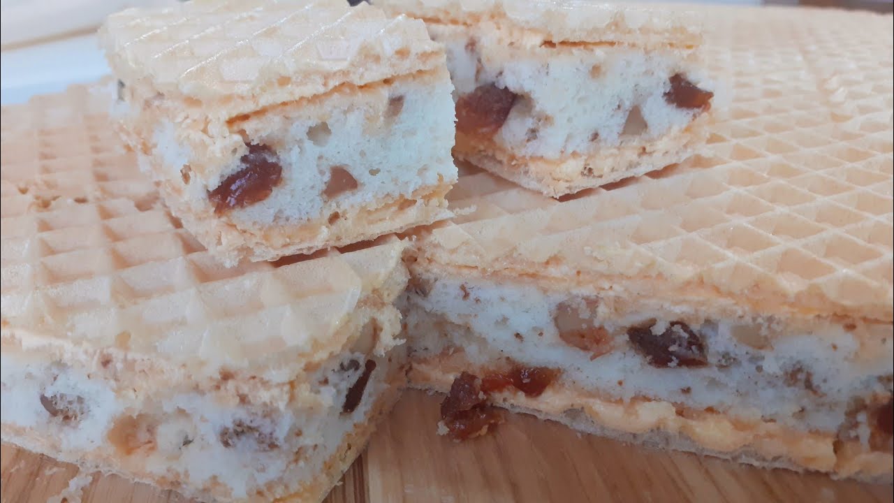 BIJELA BISKVIT OBLATNA SA ORASIMA I GROŽĐICAMA - YouTube