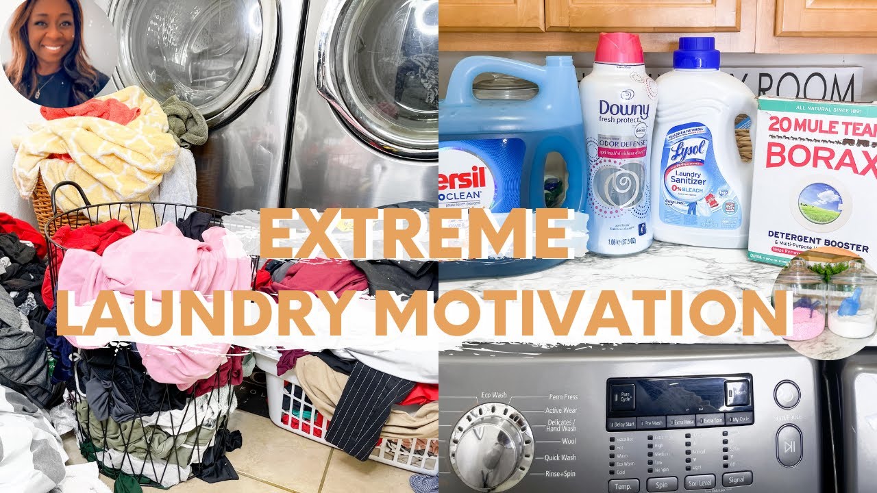 NEW EXTREME LAUNDRY ROUTINES | ALL DAY LAUNDRY MOTIVATION | PERSIL ...