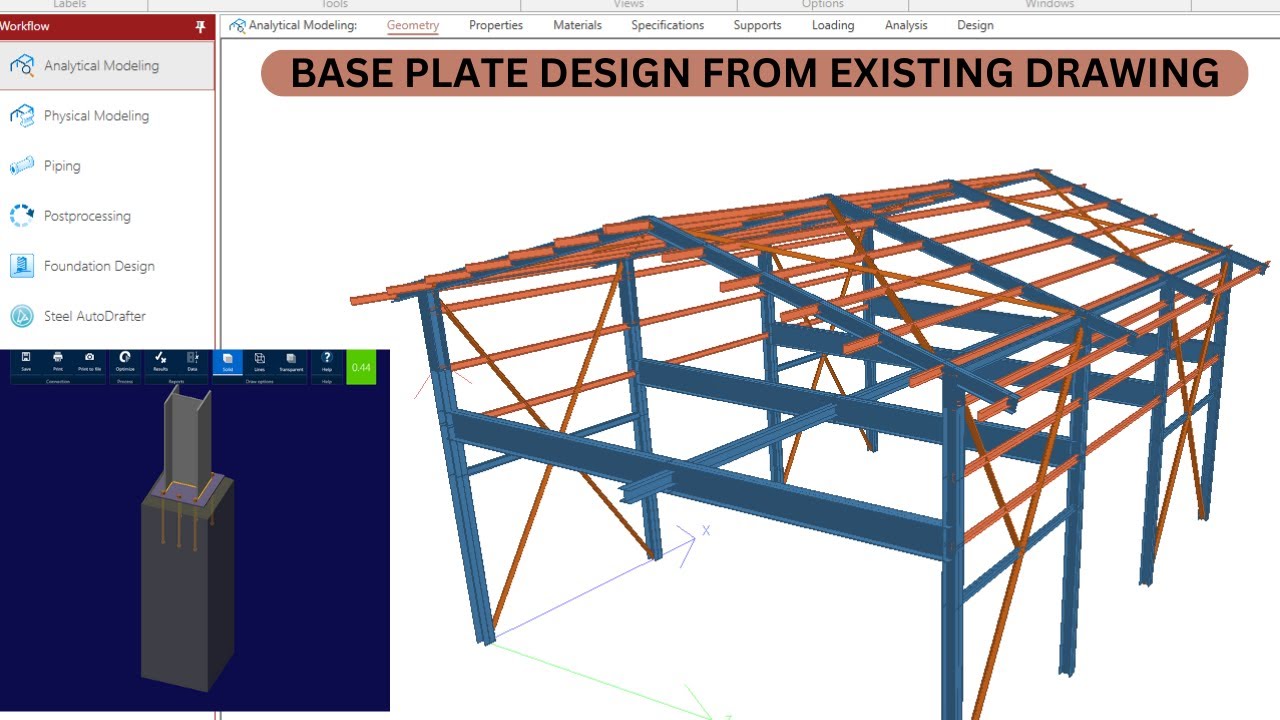 Base Plate Design - From Answer to Question - YouTube