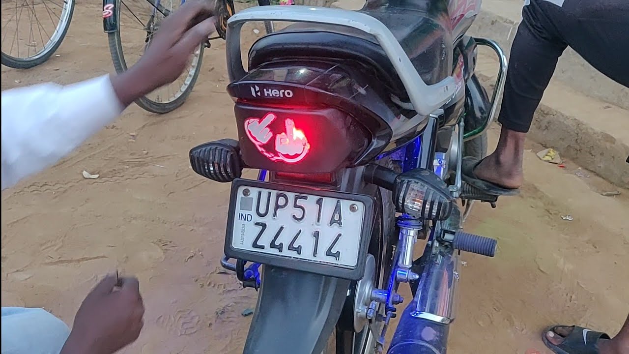 स्प्लेंडर बैक लाइट मोडिफाइड # Splendor backlight 🌹👍 modified - YouTube