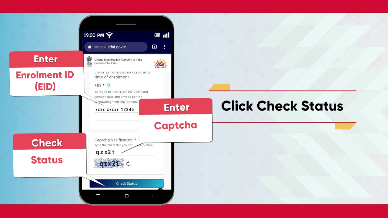 How to check your Aadhaar generation status online at UIDAI website ...
