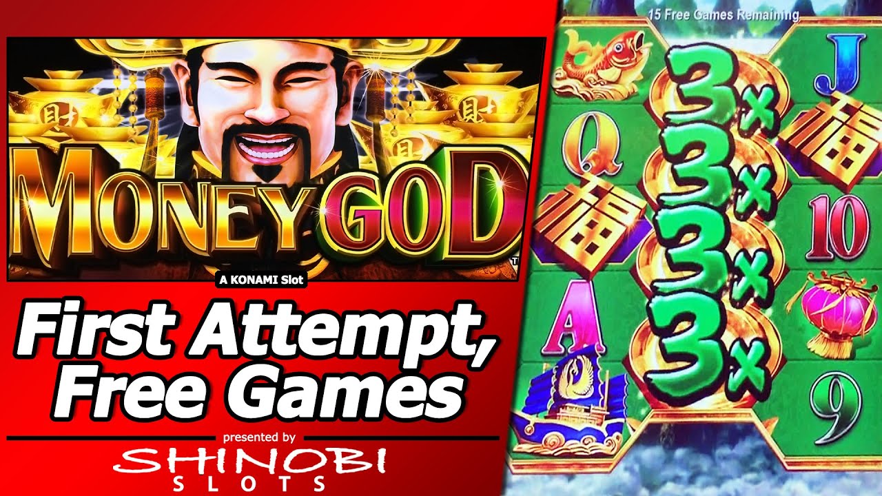 Money God Slot - First Attempt, Free Spins Bonus - YouTube