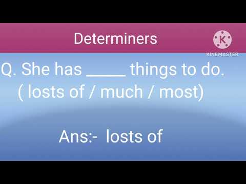 Determiners ll English Grammar Determiners ll Determiners practice set ...