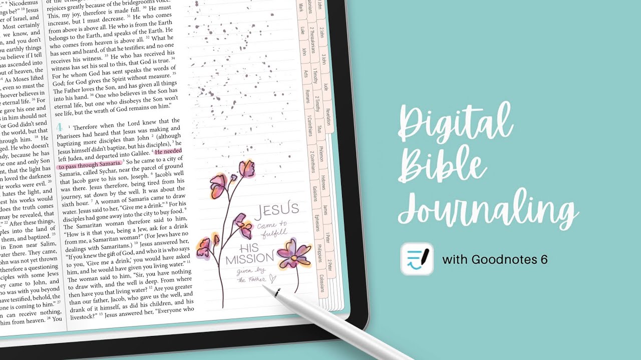 Digital Bible Journaling with Goodnotes - YouTube