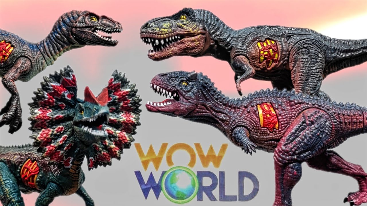 Wow World Dino Damage Dinosaurs!!! Tyrannosaurus! Carnotaurus ...