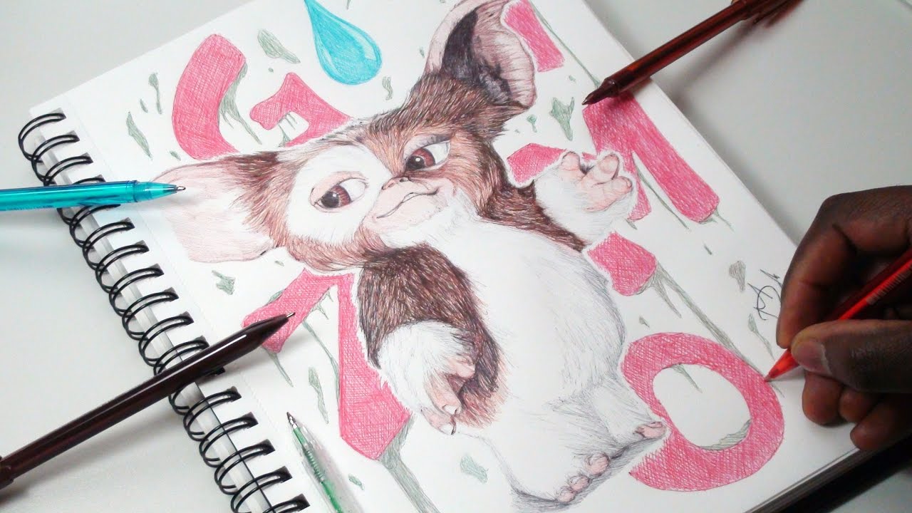 Mogwai Gizmo Drawing