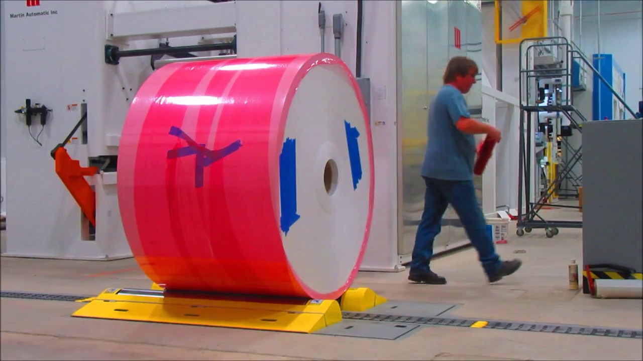 Harmax roll wrap station - YouTube