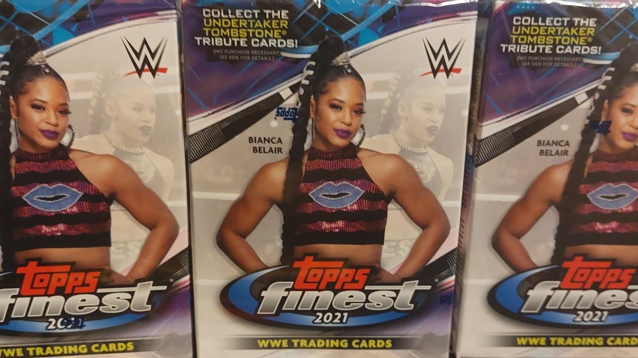 Opening (3) 2021 Topps WWE Finest blaster box Wrestling card boxes wwe ...