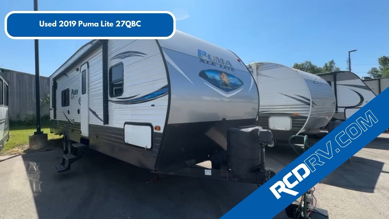 USED 2019 Palomino Puma XLE Lite 27QBC Travel Trailer Walk Through ...