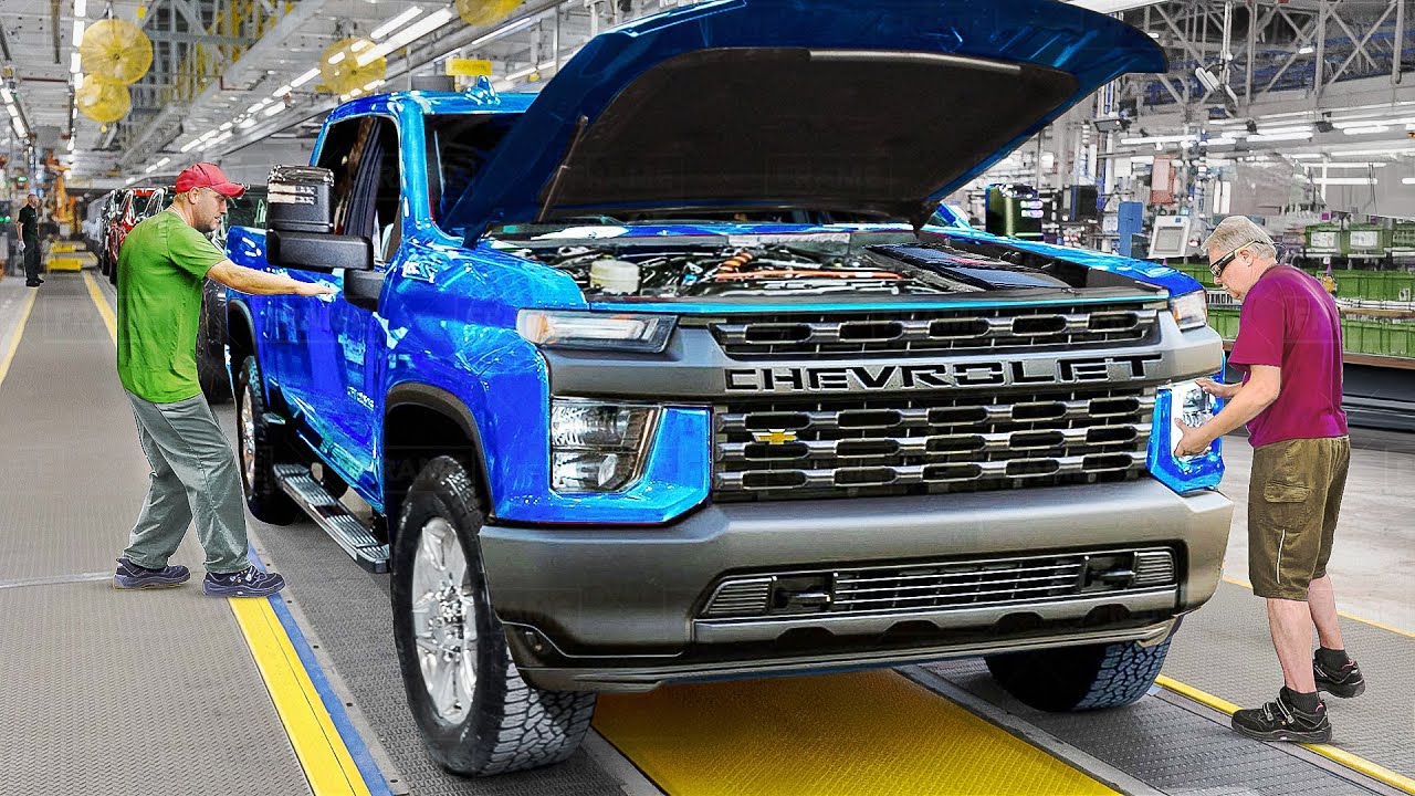 Inside Chevrolet Factory Building Best Silverado Trucks from Scratch ...