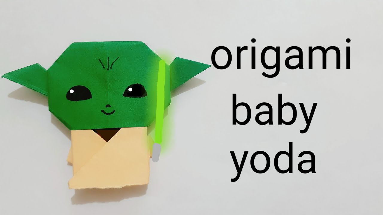 How to make an origami baby Yoda by Gifted Hands paper Yoda - YouTube