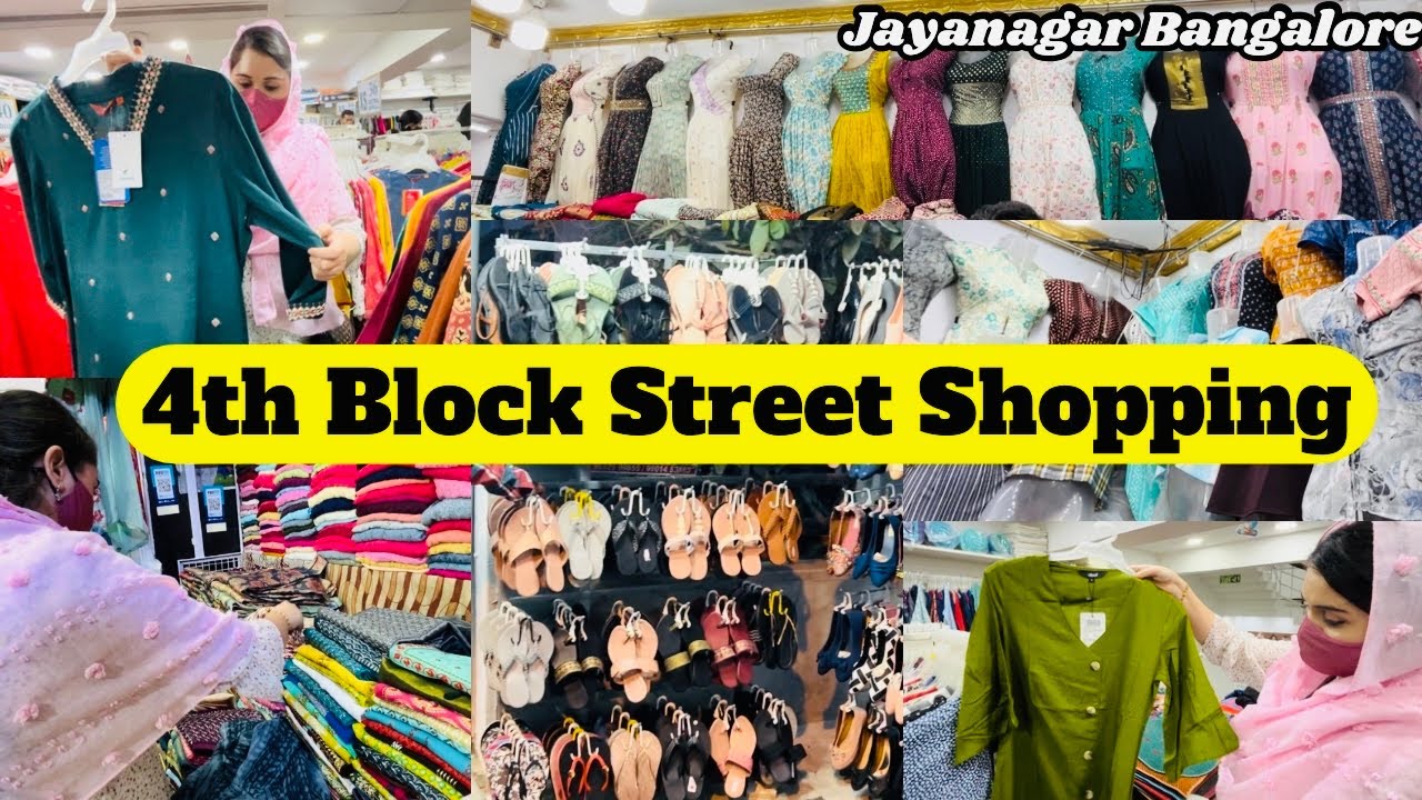 Jayanagar 4th Block Street shopping | Bangalore famous Street Shopping ...