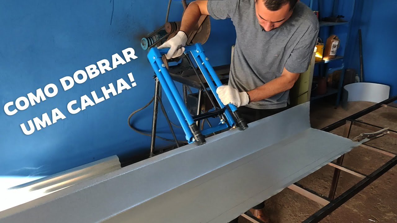 COMO FAZER UMA CALHA DE UMA MANEIRA FÁCIL E RÁPIDO! - YouTube