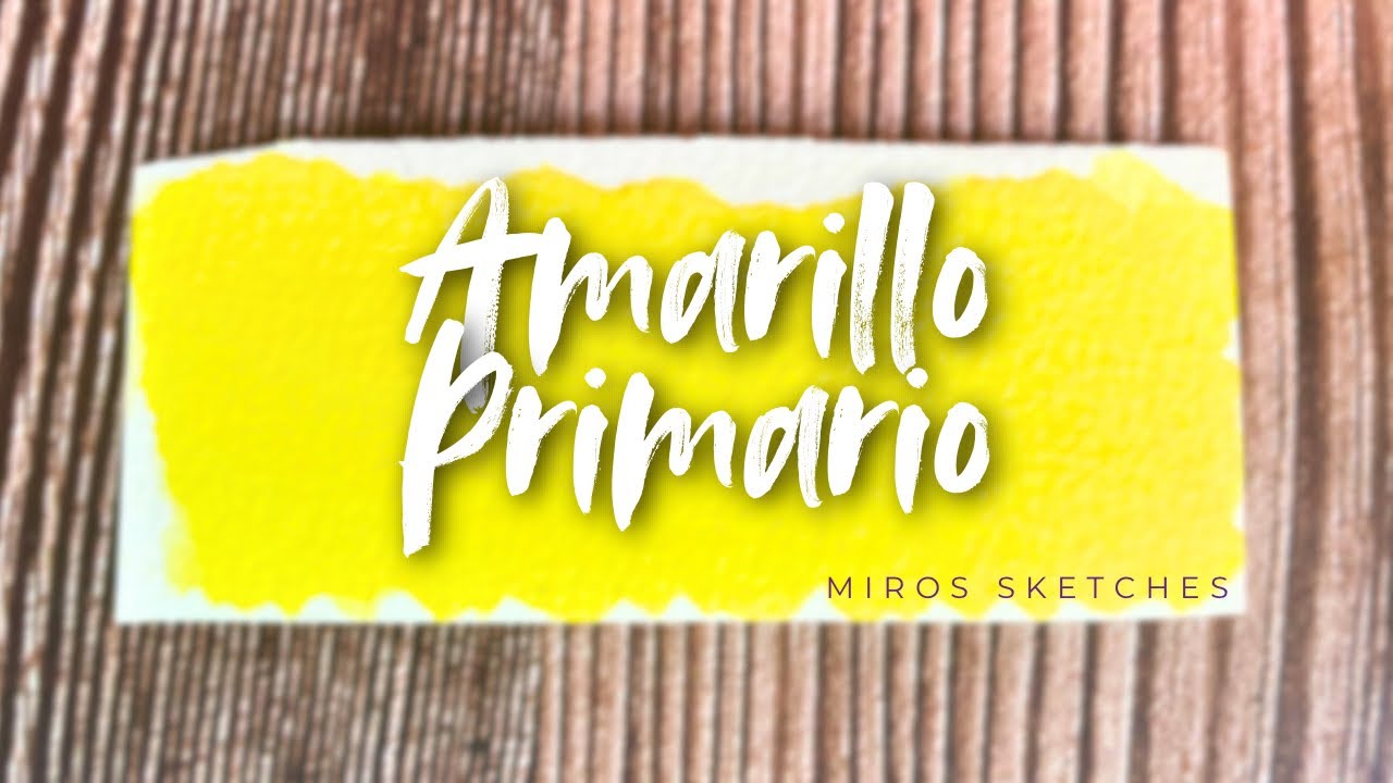 Amarillo primario: Todo sobre el pigmento PY154 en acuarela - YouTube